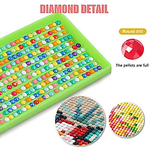 Cat in Garden 5D Adult Diamond Art,DIY Diamond Art Painting Kit for Decor Canvas 11.7x15.7inch/30x40cm