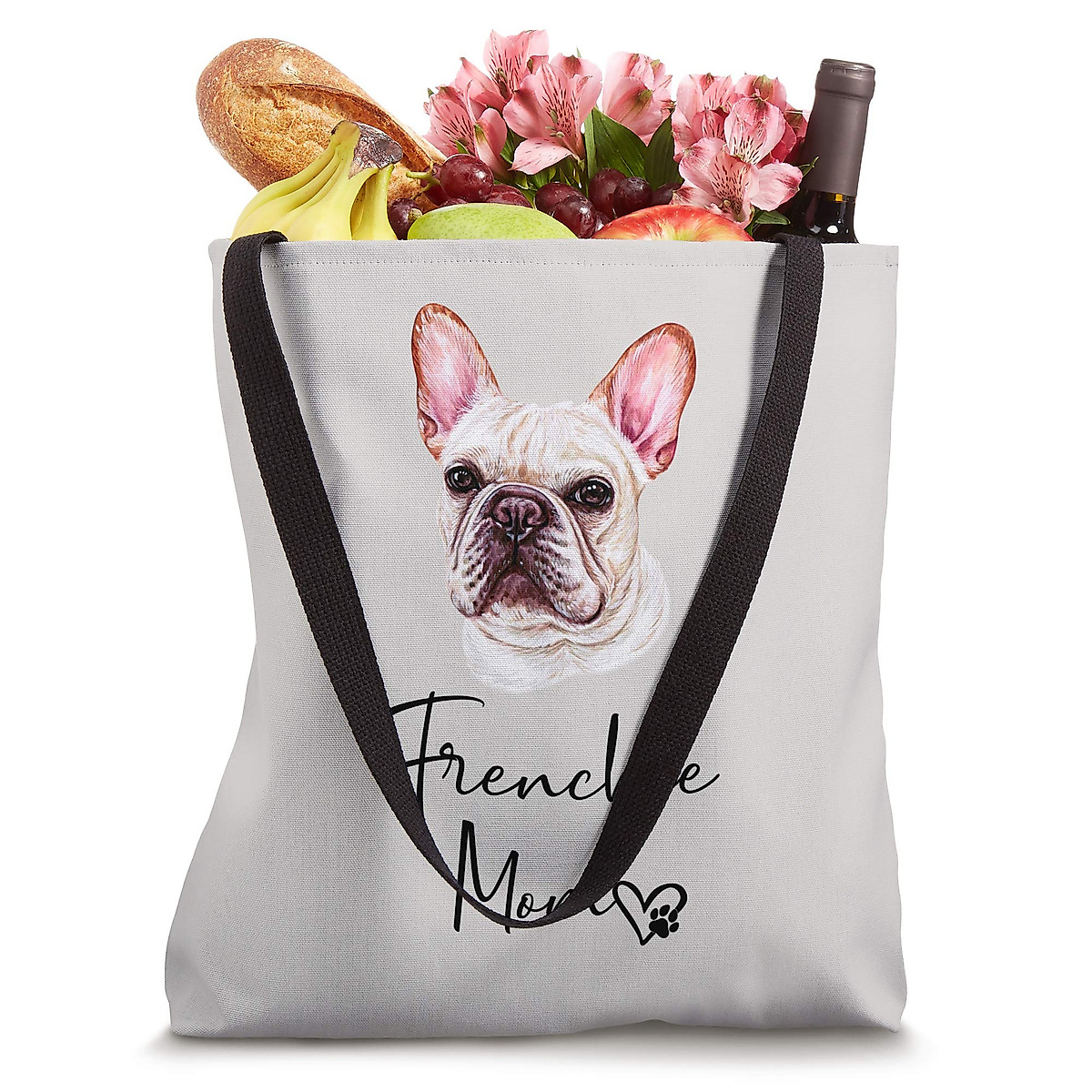 FRENCHIE Mom Cute Puppy Dog Owner FRENCH BULLDOG Gift Tote Bag