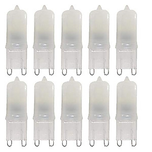 Lxcom Lighting G9 LED Dimmable Bulb 1W LED Corn Light Bulbs 10W Equivalent Warm White 3000K G9 Bi-Pin Base LED Halogen Replacement Bulbs, AC 120V(10 Pack)