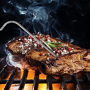 Replacement Meat Probe for Pit Boss Pellet Grills and Pellet Smokers. 3.5mm Plug Compatible with Pit Boss Accessories Meat Probe. 2 Packs Meat Probes and 2 Packs Grill Clips.…