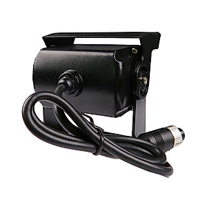 4 Pin Vehicle Backup Camera 12V-24V,18 LED IR Night Vision CCD Car Rear View Parking Reverse Camera + 4Pin Connector 15m/50ft Extension Cable for Bus Truck Camper Lorry Heavy Duty Motorhome