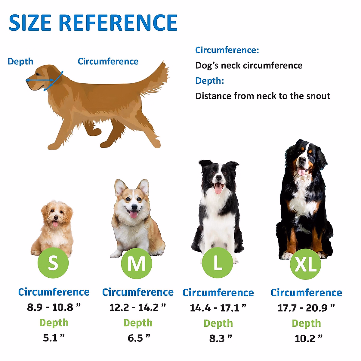 ManaMax Extra Soft Dog Cone Collar for Dogs After Surgery Adjustable Dog Cones for Large Medium Small Dogs Lightweight Dog Recovery Collar Breathable Elizabethan Collar Stop Licking(Medium)