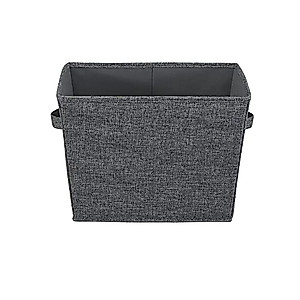 Household Essentials, Graphite 2 Pack Open Storage Bins, Medium-10 W x 11" D