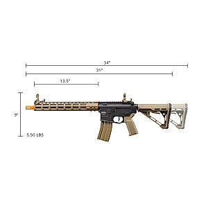 Lancer Tactical Gen 2 Proline M4 Full Metal 9''/14'' Airsoft Rifle with Delta Stock (ETU & Mosfet Included)