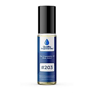 Quality Fragrance Oils' Impression #203, Inspired by Blue Jeans for Men (10ml Roll On)
