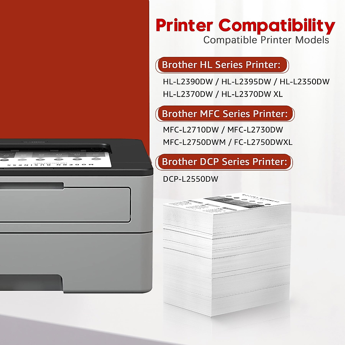 Toner Kingdom Compatible TN760 Toner Cartridge and DR730 Drum for Brother TN760 TN-760 TN730 TN-730 DR730 for Brother HL-l2395dw HL-L2350DW MFC-L2710DW Printer (2 Toners, 1 Drum Unit)