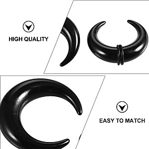 8pcs Ear Stretching Kit Acrylic Body Piercing Kit Acrylic Tapers and Plugs Spiral Taper Tunnels Septum Horn Ear Expansions for Men Women Body Jewelry
