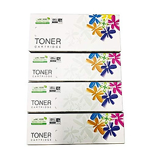 EF Products Replacement Toner Cartridge for Xerox Phaser 6500 Workcentre 6505 ( Black 106R01597, Yellow 106R01596, Magenta 106R01595, Cyan 106R01594, 4-Pack)