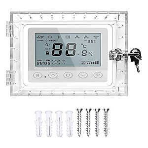 Meiliyizu Secure Thermostats Locks Box With Key Thermostats Locks Box Acrylic Guard For Temperature Regulator