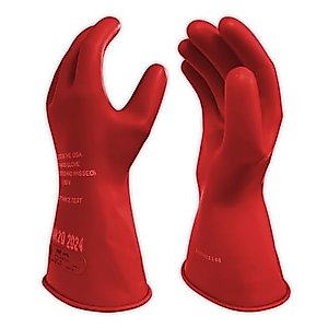MAGID Insulating Electrical Gloves, Size 9, Class 0 | Cuff Length - 11", Lineman Gloves, Electrician Gloves, Voltage Gloves, M011R9