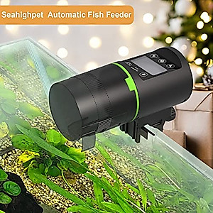 Automatic Fish Feeder for Aquarium，Vacation Auto Fish Food Dispenser - Moisture-Proof Programmable Weekend Holiday Electric Timer Fish Feeder for Turtle Tank | Betta Tank