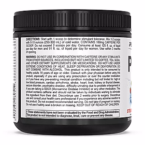 PEScience Prolific Pre Workout Powder, Strawberry Kiwi, 40 Scoop, Energy Supplement with Nitric Oxide