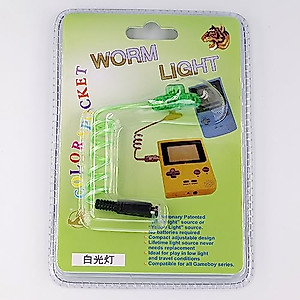 Worm Light WoLight Led Illumination for Gameboy Color GBC GBP Console (Green)