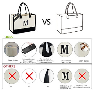 BeeGreen Canvas Tote Bag For Women cool beautiful gifts for female friends personalized gifts for mom work gifts for coworker hostess gift ideas for woman friends teacher bags P