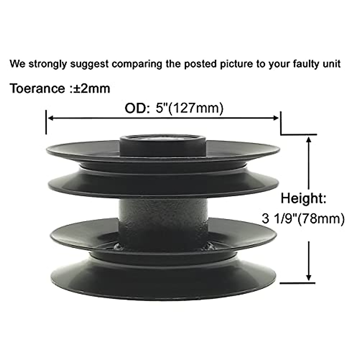 q&p Outdoor Power 756-1202 Double Pulley Assembly Bracket Replaces MTD 756-1202 with Bearing