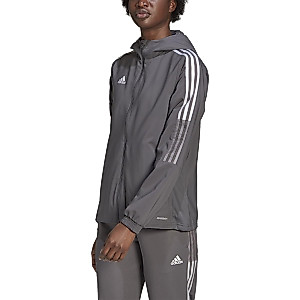 adidas womens Tiro 21 Windbreaker Team Grey Medium