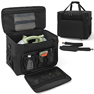 TORIBIO Storage Carry Bag Compatible with Bissell Carpet and Upholstery Cleaner 1400B/3353, Organizer/Case for Carpet Steam Cleaner, Travel Hand Bag with Extra Pockets for Accessories