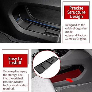 TTCR-II Compatible with 2022-2024 Chevy Bolt Center Console Organizer, for Chevy Bolt EUV Console Lower Organizer Tray, for 2022-2024 Bolt EV Console Organizer Bottom Tray