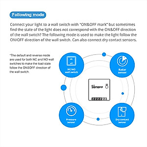 SONOFF Mini R2 10A Smart WiFi Wireless Light Switch, Universal DIY Module for Smart Home Automation Solution, Works with Amazon Alexa & Google Home, No Hub Required 5-pack