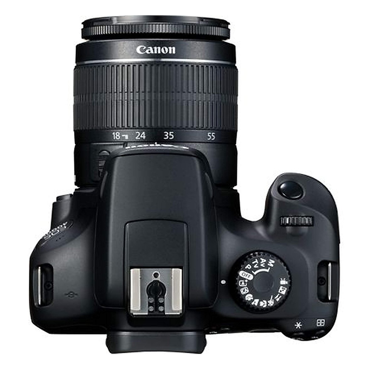 Canon Rebel T100 / EOS 4000D DSLR Camera w/EF-S 18-55mm F/3.5-5.6 Zoom Lens + 64GB Memory, Filters + Macro + 2X Lens, Case, Tripod, Flash, and More (36pc Bundle) (Renewed)