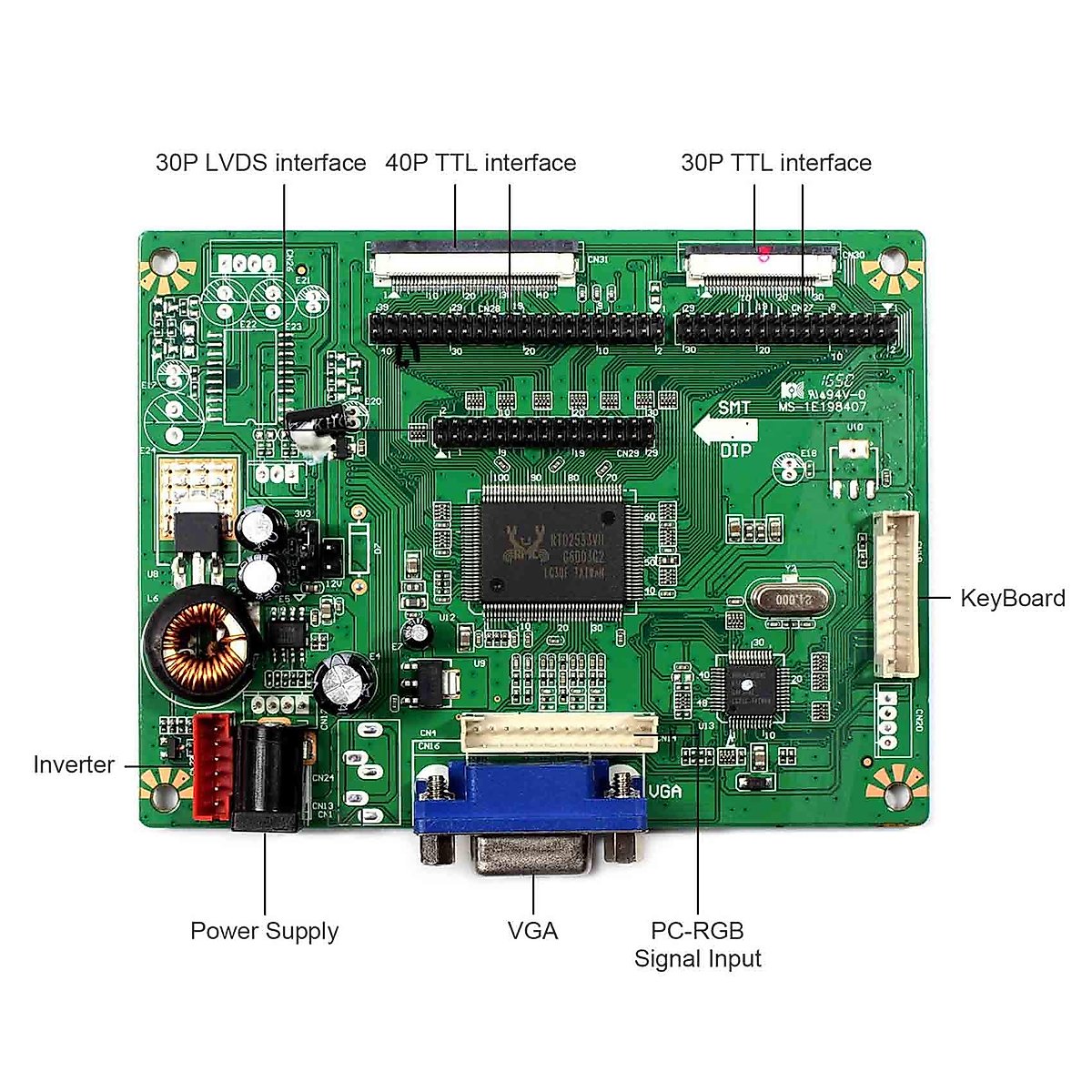 VSDISPLAY 8.4" 8.4 inch IPS LCD Screen AA084VC03 640X480 Display with VGA LCD Controller Board