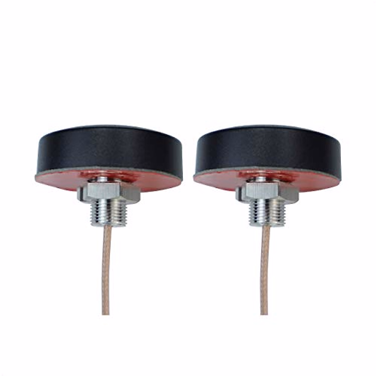 Proxicast Ultra Low-Profile Indoor/Outdoor WiFi Antenna - Triple Band 2.4/5.8/6 GHz - Fixed Through-Hole Screw Mount Bluetooth | ZigBee | WiFi Puck - 6.7 ft Coax Lead w/RP-SMA (ANT-130-005-2PK)