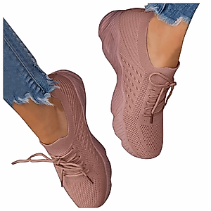 KETORS Shoes for Women Fashion Casual Mesh Air Cushion Platform Loafers Classic Run Sneaker Walking Shoes Sneakers for Women