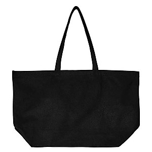 rayo & honey "Lift Every Voice" Quote Black Canvas Tote Bag