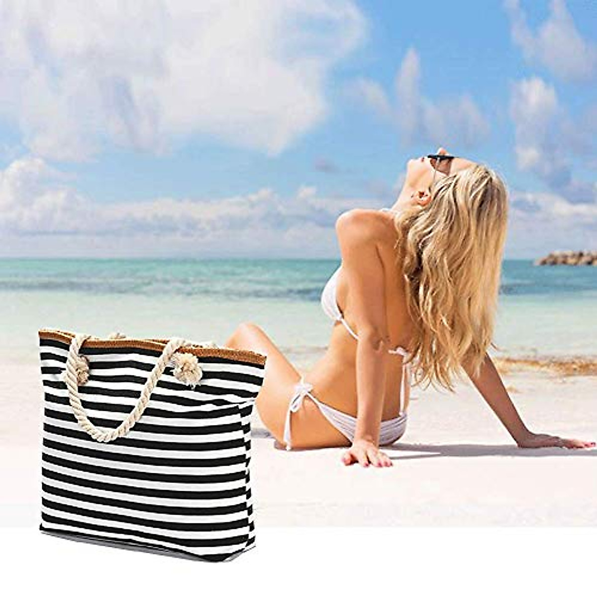 We We Summer Beach bags for Women Large Beach Tote Bag Pool Beach Towel Bags Daily Bags for Travel Gym