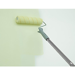 ROLLINGDOG Paint Roller Kit with Extension Pole - 9 Inch Paint Roller with Tray, 4Inch Mini Rollers,Stainless Steel Extension Pole (3ft)