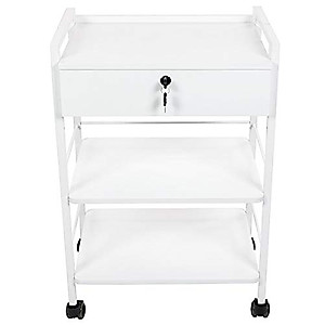 Pro Medical Dental Mobile Utility Cabinet & Cart with Steel Frame and One Drawer