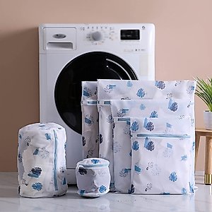 WOGCHANEI Mesh Wash Bags Laundry Bag with Zipper Protect Your Delicates Laundry Bag for Delicates Clean Wash in the Washing Machine and Evenly Dry Process in the Dryer (X-Large, Oblong)