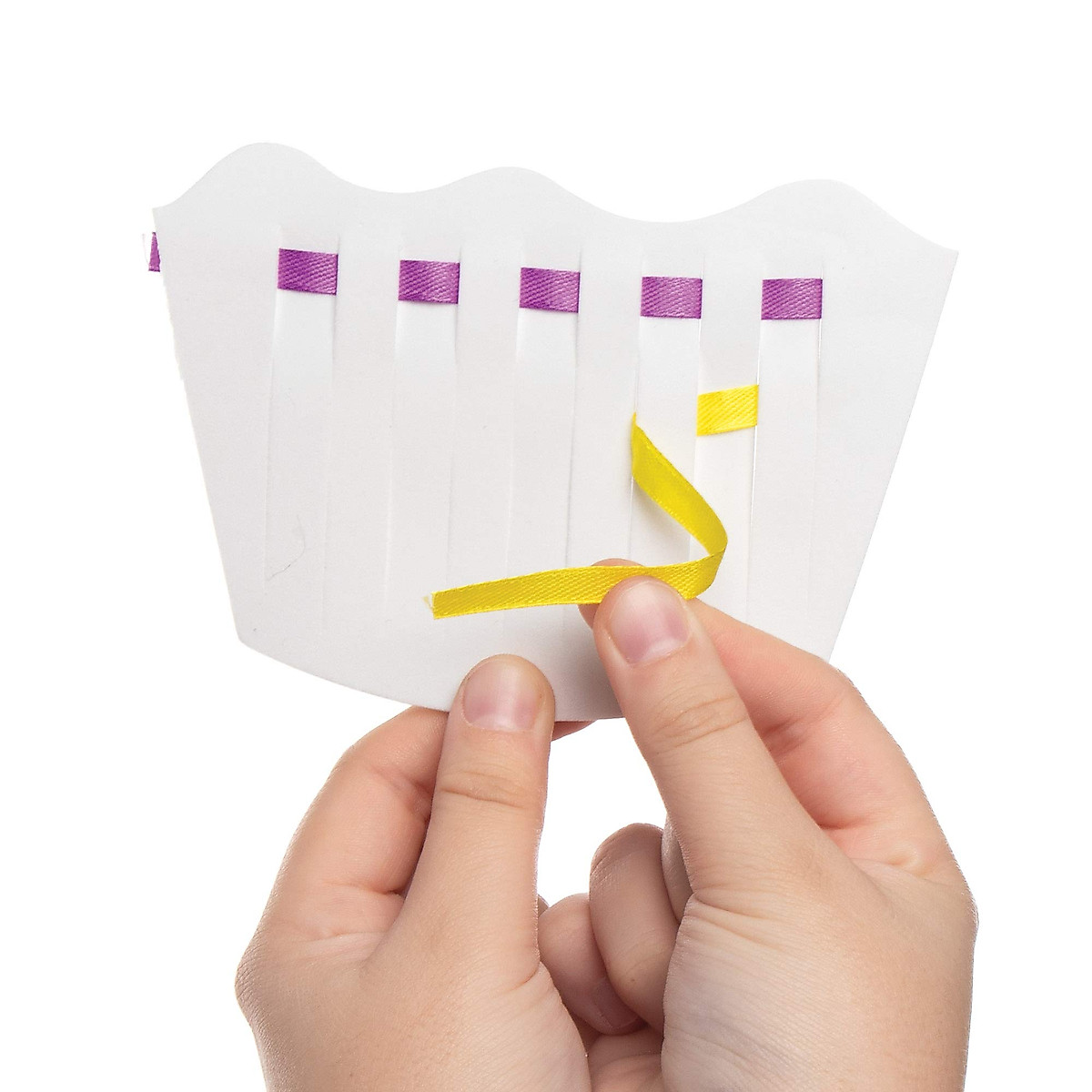 Baker Ross AT394 Cupcake Weaving Kits - Pack of 6, Introductory Sewing for Beginners and for Kids Arts and Crafts Projects