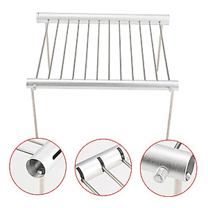 Portable Stainless Steel Folding BBQ Tube Outdoor Grill for Compact Camping and Backpacking - Perfect for Home Cookouts Too
