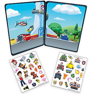 PAW Patrol - Magnetic Creations Tin - Dress Up Play Set - Includes 2 Sheets of Mix & Match Dress Up Magnets with Storage Tin. Great Travel Activity for Kids and Toddlers!