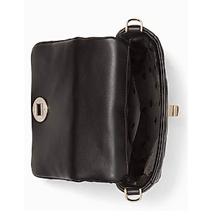 Kate Spade New York Natalia Quilted Leather Square Crossbody (Black)
