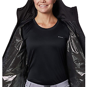 Columbia Women's Mighty Lite Hooded Jacket, Black, Medium