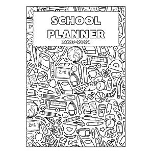School Planner 2023 2024: Student Organizer and Homeschool Lesson Plans (September 2023/June 2024) Primary - Middle School - High School | 1 week on 2 pages | Size 8.5” x 11”...