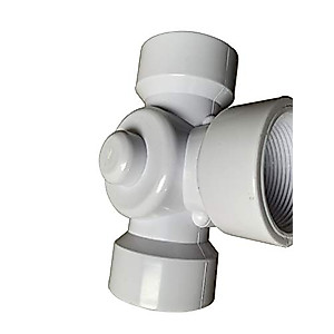 Fibropool Swimming Pool Diverter Valve - 1 1/2 Inch Female Threaded - 3 Way - Replacement Valve for Pools and Spas