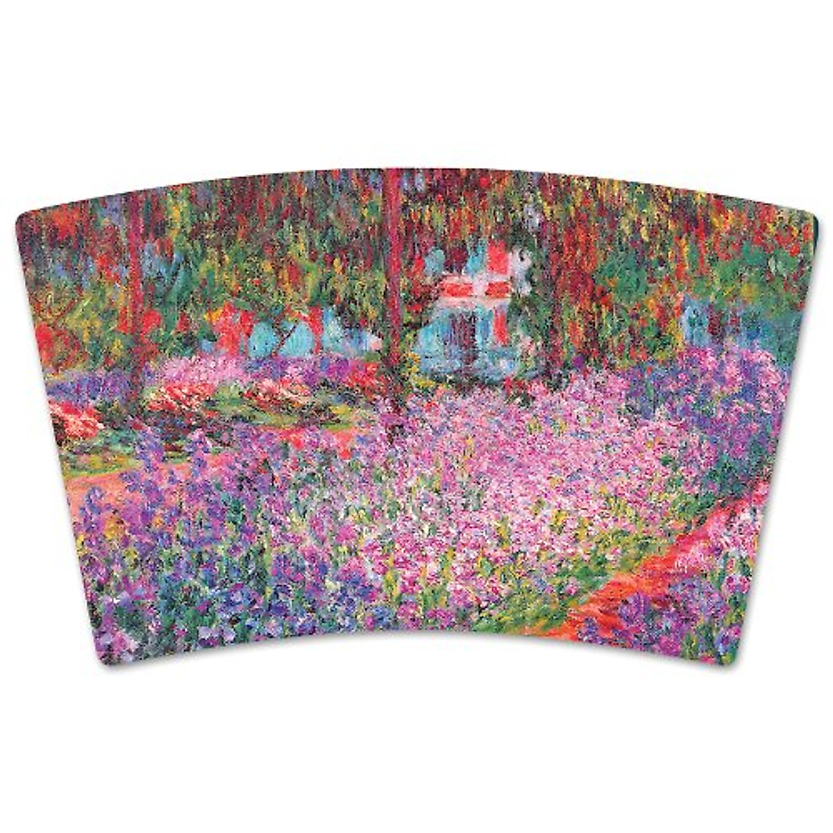 Mugzie "Monet: The Artist's Garden" Stainless Steel Travel Mug with Insulated Wetsuit Cover, 20 oz, Black