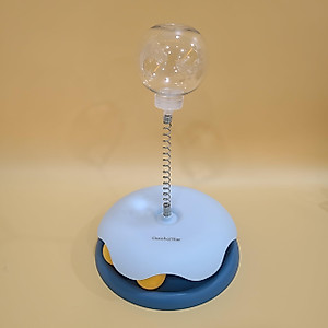 OctoberStar Toys for Domestic Pets, Cat Toys for Indoor Cats, Toy for Pets, Cat Ball Track with Interactive Cat Feeder Toys,Leakage Food Ball, Roller Track Balls