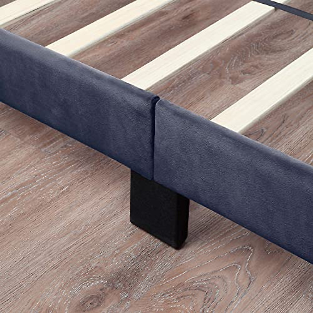 Furniture of America Halifax Modern Storage Fabric California King-Size Bed with USB for Bedroom, Guest Room Bed, Gray