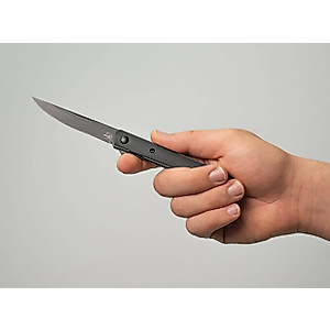 BÖKER PLUS Kwaiken Air MINI – Minimalist, Pocket Friendly Feather Weight Daily Carry Pocket Knife, VG-10 Steel, Gentlemen’s Tactical Knife, Designed by Lucas Burnley (All Black G10)