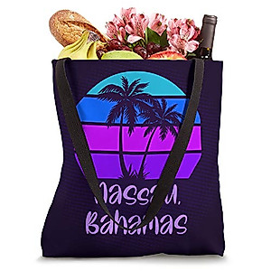 NASSAU BAHAMAS Beach Vacation Trip Retro Sunset Summer Vibes Tote Bag