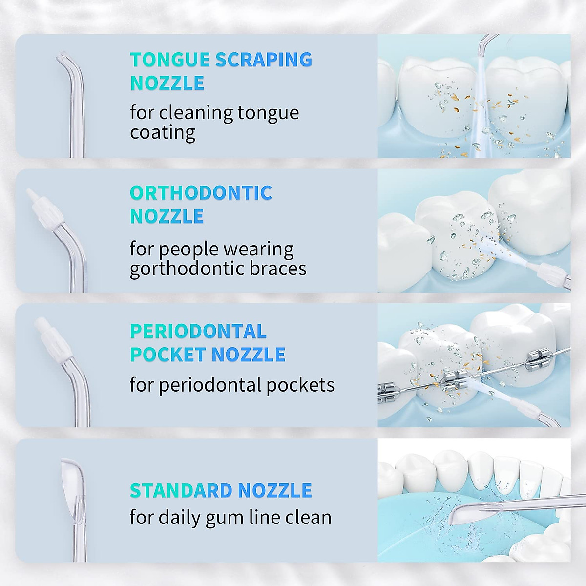 Water Flosser [Mini Cordless Portable] Oral Irrigator Water Teeth Cleaner Pick, Telescopic Water Tank, 3 Modes & IPX7 Waterproof, Home & Travel Water Flossers for Teeth, Braces Bridges Care.