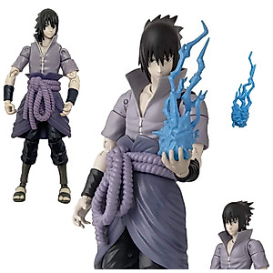 Bandai Naruto Anime Heroes Sasuke Uchiha Toy Action Figure Toy Bundle with 2 My Outlet Mall Stickers