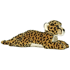 Aurora® Realistic Miyoni® Cheetah Stuffed Animal - Lifelike Detail - Cherished Companionship - Brown 17 Inches