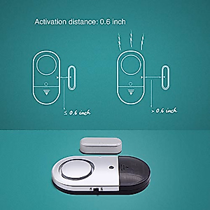 120 DB Loud Door and Window Open Alarm Sensor 3 Pack for Kids, Dementia Patients Safety, Burglar Anti-Theft Wireless Security Alarms Keep Your Home, Pool, Cabinet, Business Safe