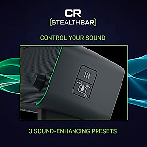 Samsung QN55QN90CAFXZA 55 Inch Neo QLED Smart TV with 4K Upscaling with a CR-STEALTHBAR Desktop Soundbar with Bluetooth (2023)