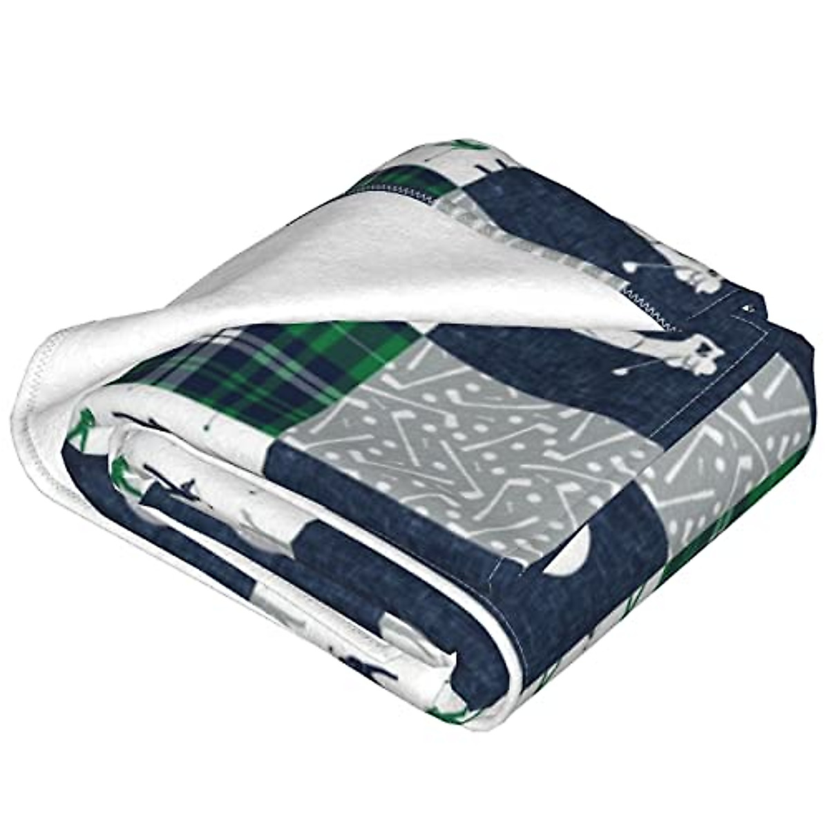 Golf Blanket Throw Soft Fleece Ultra Warm Plush Flannel Blanket for Bed Travel Sofa Couch Office Home Lightweight Gifts Women Men 50"x40"